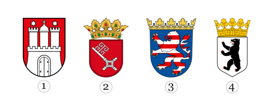 Frage №321: Welches Wappen gehört zum Bundesland Berlin ...